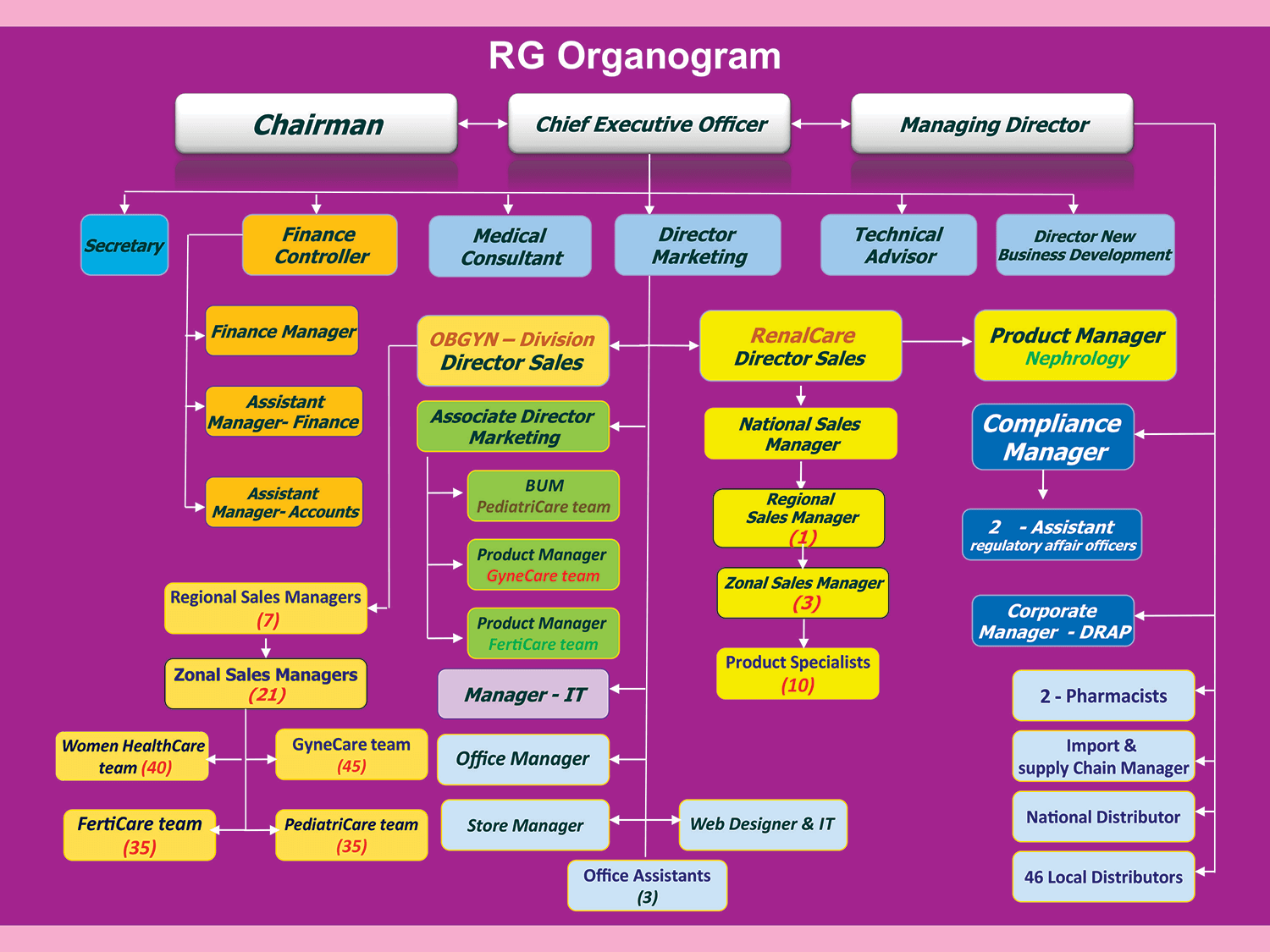 RGP Organogram – RG Pharmaceutica